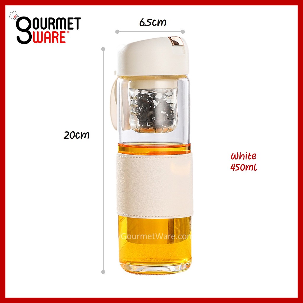 [SG STOCK] 450ml Magnetic Tea Capsule Tea Infuser Bottle Cold Brew ...