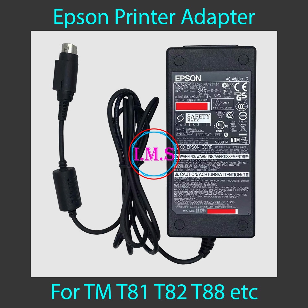 💎SG💎Original💎Epson Printer Power Adaptor💎Model: M325A💎Output: 24v 1.5A💎 ...