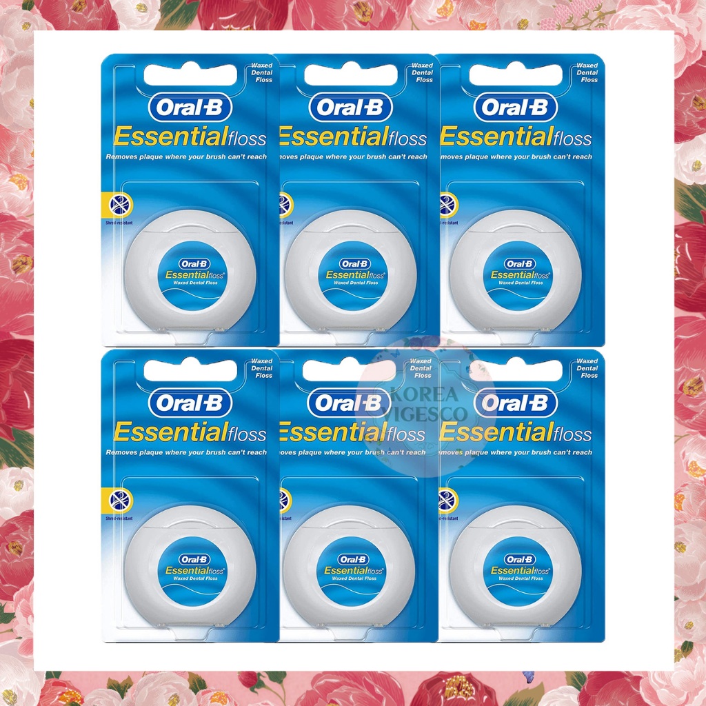 Oral B Essential Floss 50m * 6EA (Basic / Mint) | Shopee Singapore