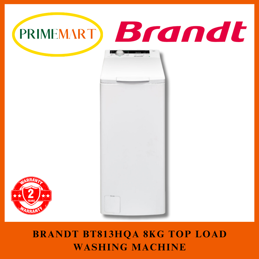 BRANDT BT813HQA 8KG TOP LOAD WASHING MACHINE + 2 YEARS WARRANTY ...