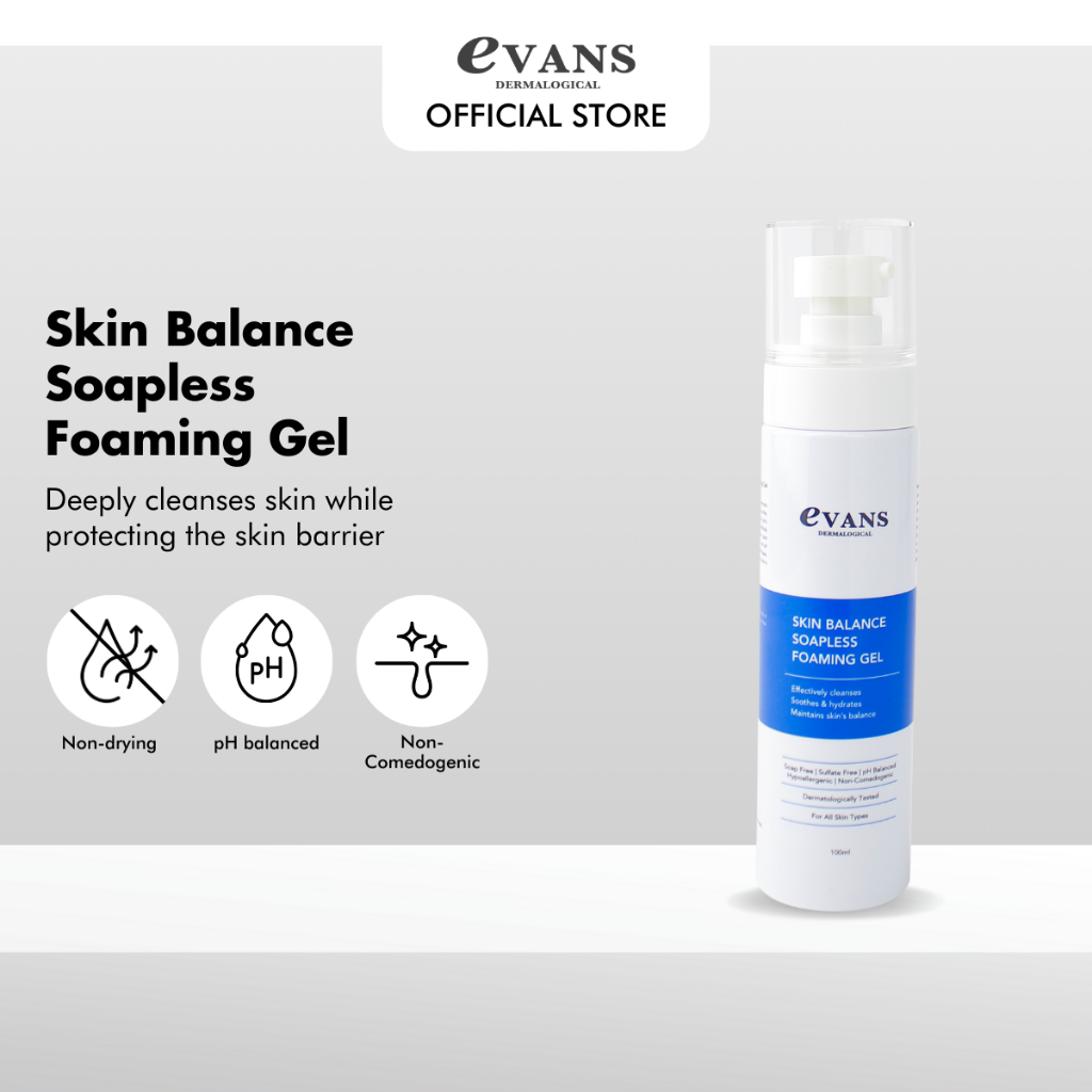 Evans Dermalogical Skin Balance Soapless Foaming Gel 100ml (Protect ...