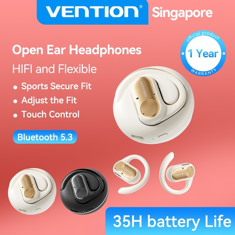 Vention Bluetooth 5.3 Wireless Earphone OWS Bluetooth Earbuds With 35 ...