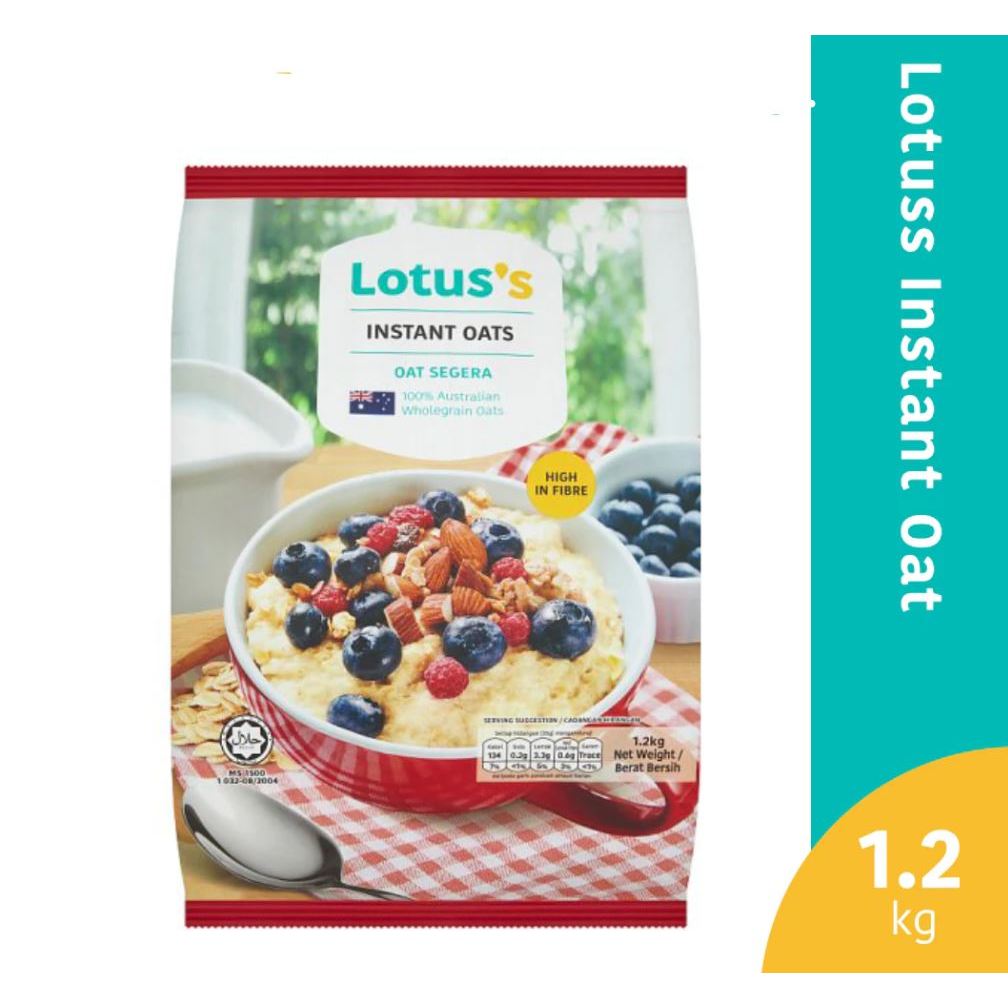 BRAND LOTUS QUICK COOK OAT (1.2KG) / ROLLED OATS (800G) / INSTANT OAT ...