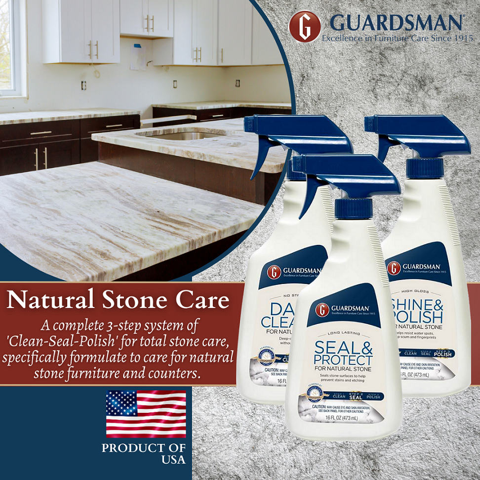 Guardsman Natural Stone Care Series Stoner Cleaner Stoner Protector ...