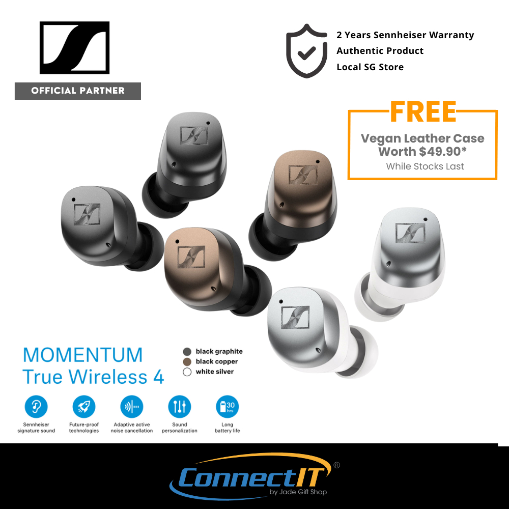 Sennheiser MOMENTUM True Wireless 4 MTW4 With Hybrid Adaptive ANC Wireless Earbuds (2 Years ...