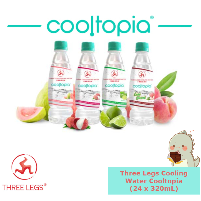 Three Legs Cooling Water Cooltopia 三脚标果味清热水 -Relief Body Heartiness ...