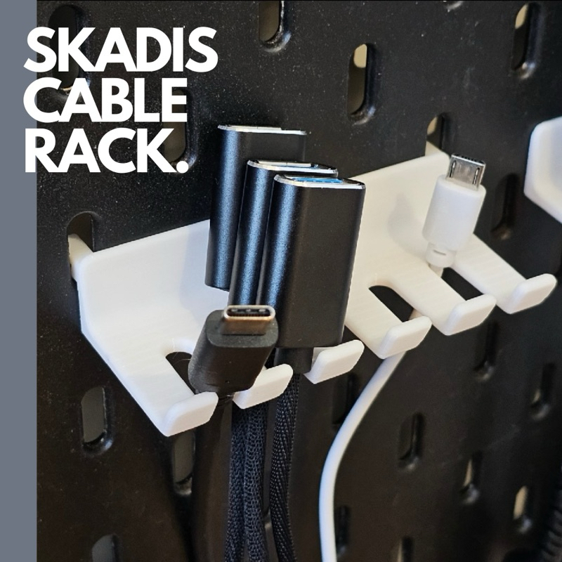 [Local Stock 🇸🇬] Universal Cable Rack Accessory for Ikea Skadis ...
