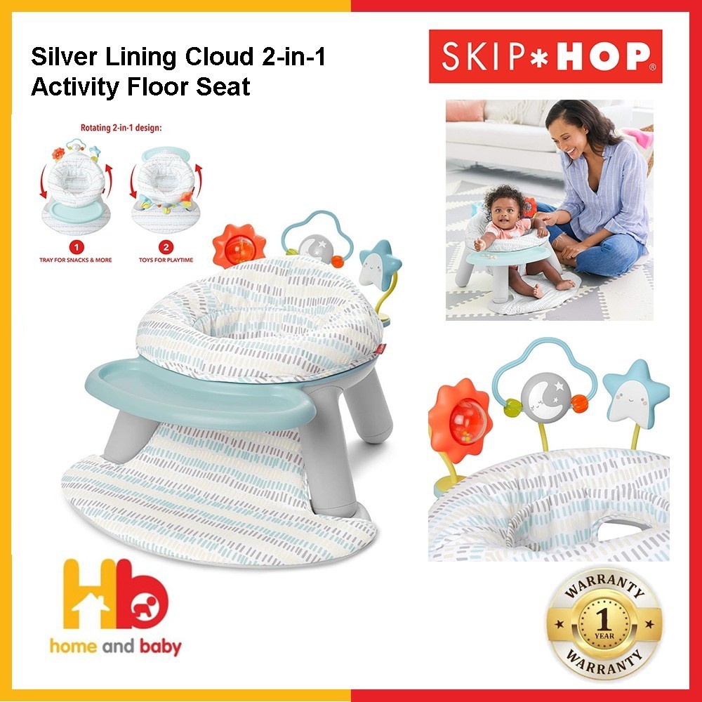 Skip Hop Silver Lining Cloud 2-in-1 Activity Floor Seat (1 Year ...