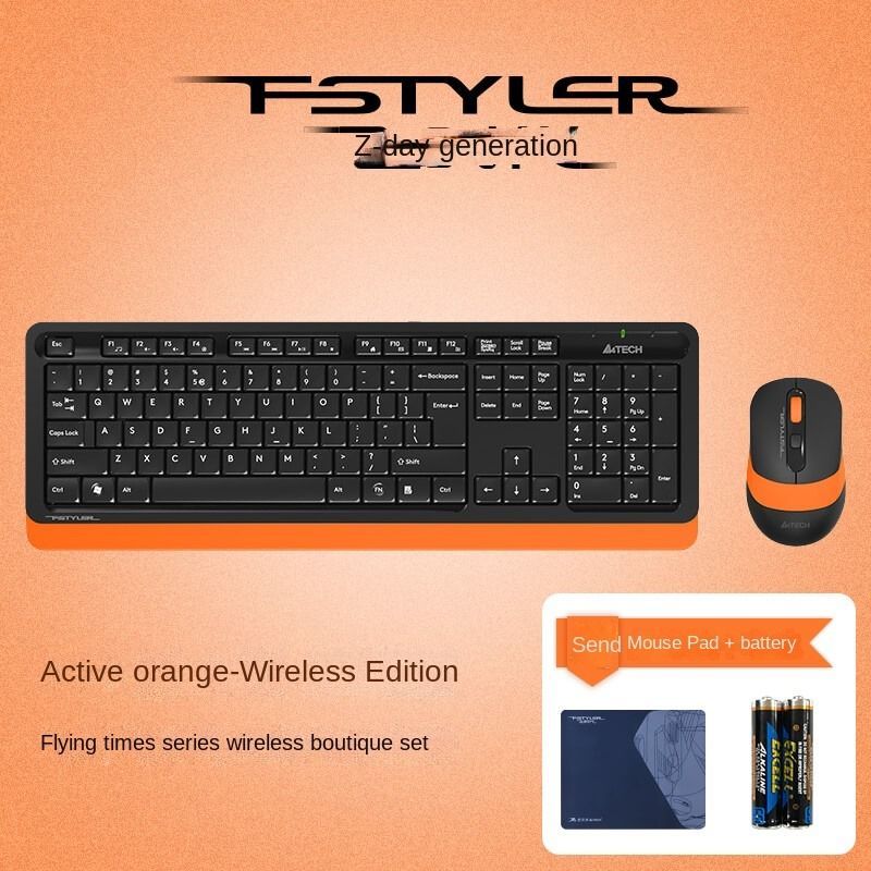 A4tech FSTYLER FG1010 2.4G Wireless keyboard Mouse Set 104 keys keyboard | Shopee Singapore