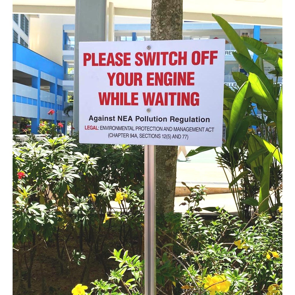 PLEASE SWITCH OFF YOUR ENGINE WHILE WAITING SIGN/SIGNAGE | VEHICLE SIGN ...