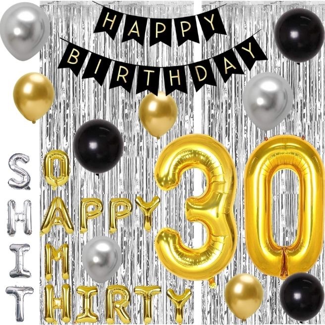 (SG Seller) 30th Birthday Balloons, Funny Birthday Balloons, 30 ...