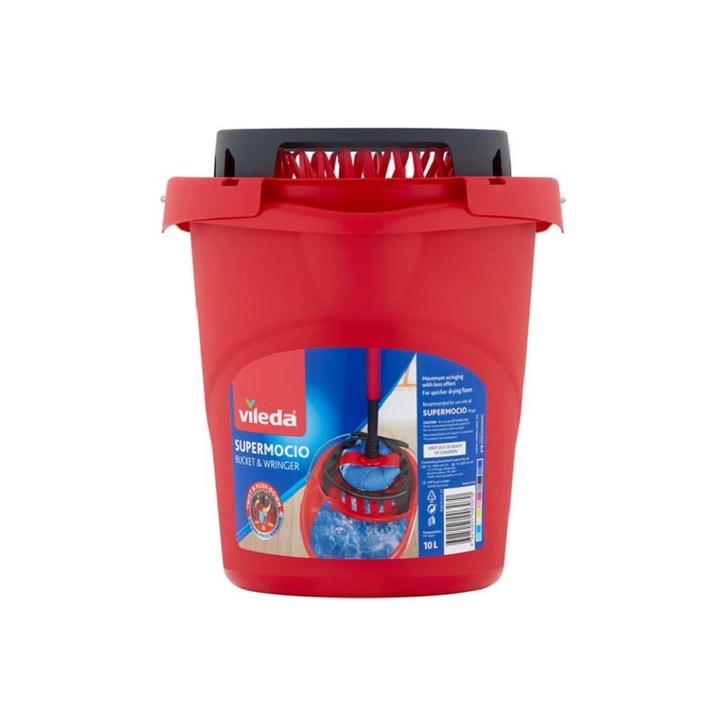 [Fackelmann] Vileda SuperMocio Power Press Bucket 10 litre(L) VA0012 ...