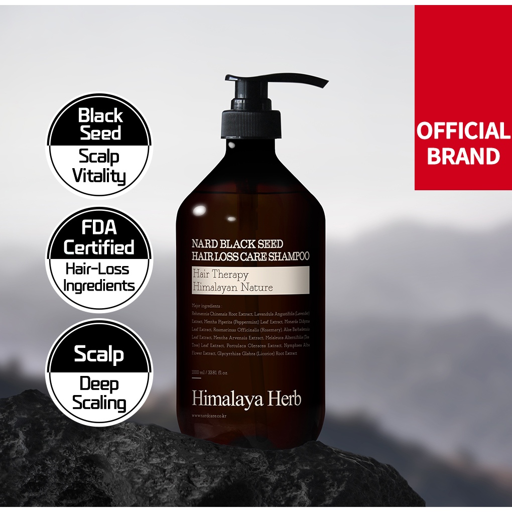 [Nard] Black Seed Hair Loss Care Shampoo ,1000ml | Shopee Singapore