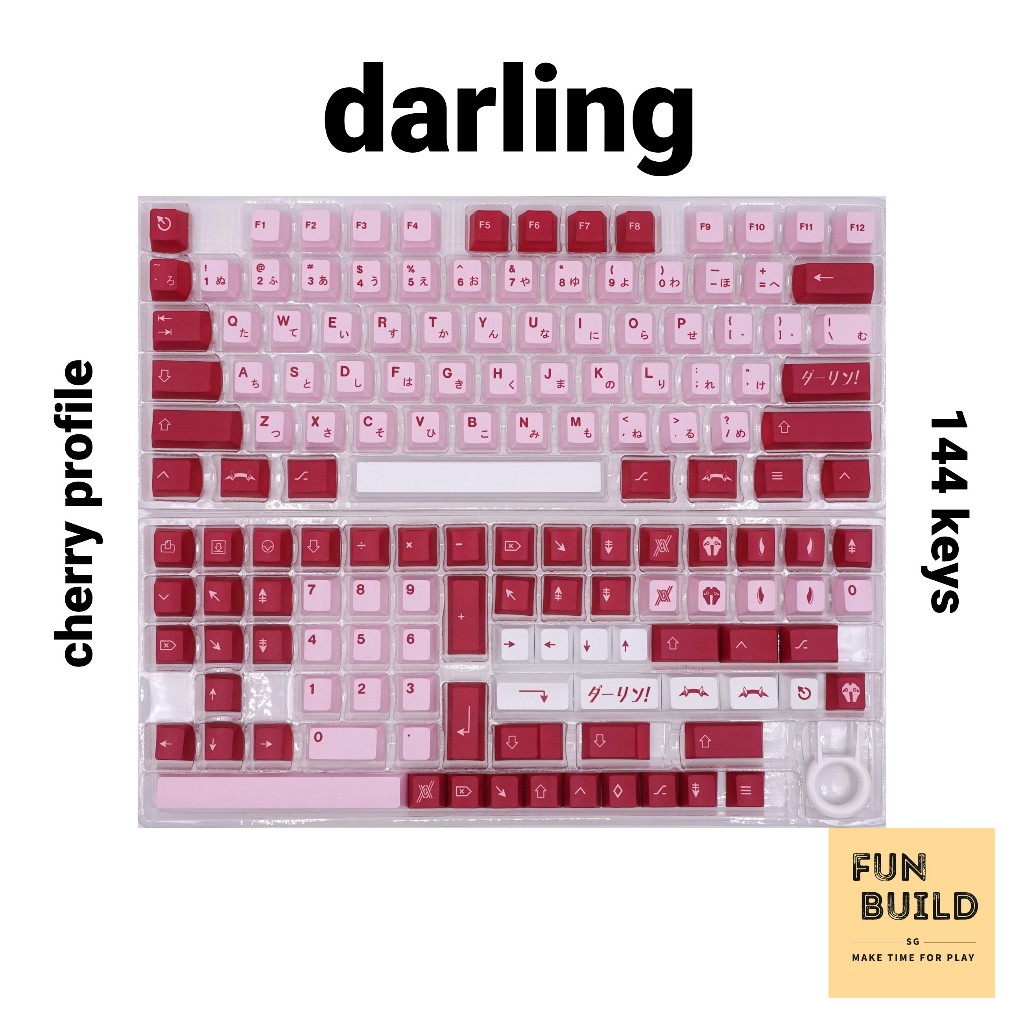 [DARLING Keycaps][Cherry Profile] Dye Sublimation Printed 144 Keys for ...