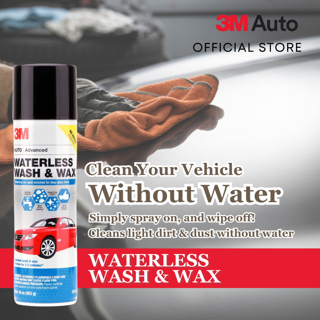 3M Waterless Wash & Wax 16oz PN39110 Requires No Water | Shopee Singapore