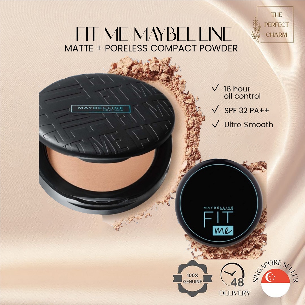 SG - Maybelline Fit Me Matte Poreless Pressed Powder | Shopee Singapore