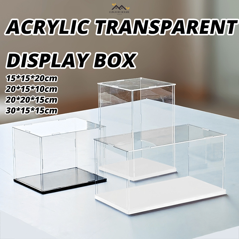 {SG} Multi-sized Acrylic Transparent Display Box Lego Minifigure ...
