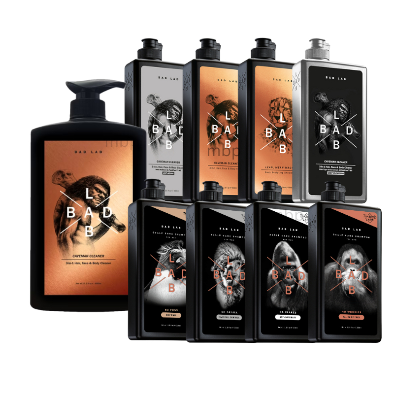 Bad Lab 3-In-1 Hair, Face, Body Cleaner - Anti Aging, Body Sculpting, Refresh Body 400ml/800ml ...