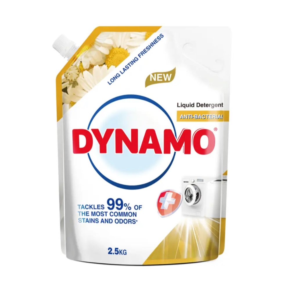 DYNAMO Laundry Detergent / Refill Pack 2.5 Kg / Anti-Bacterial, Colour ...