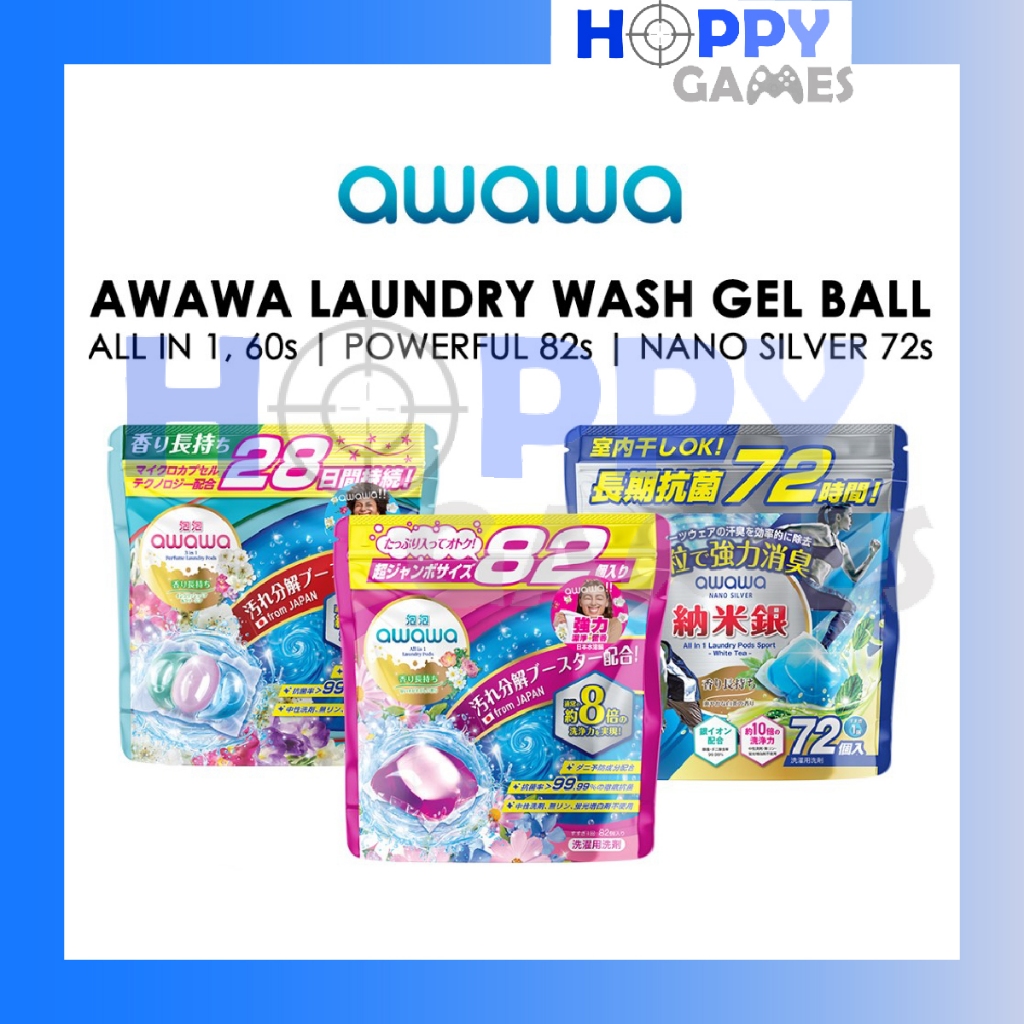 Awawa Laundry Capsules Wash Gel Laundry Detergent Pods All in One ...