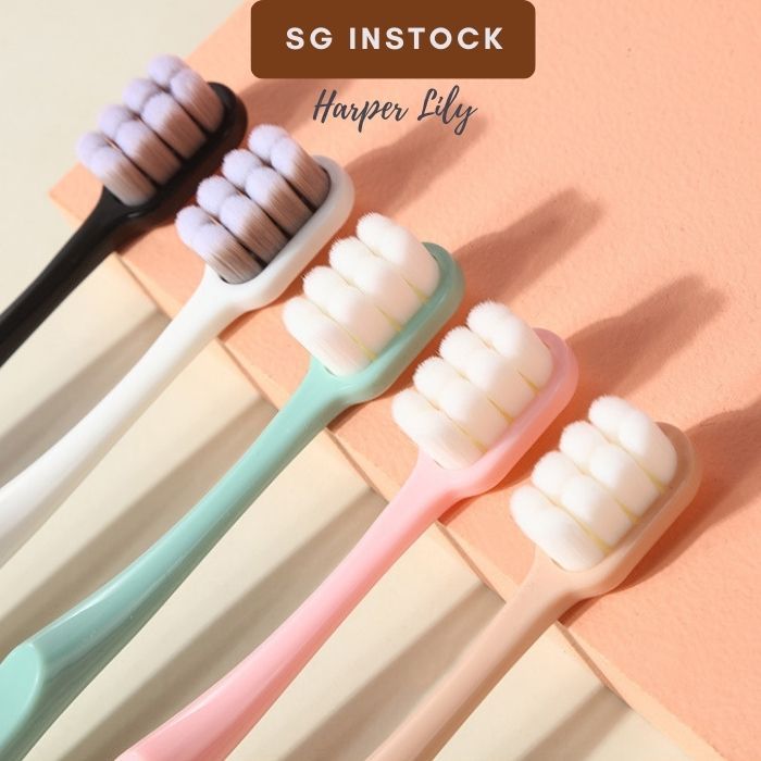 [SG] Toothbrush with Tongue Cleaner (10000 ultra=fine and soft bristles ...