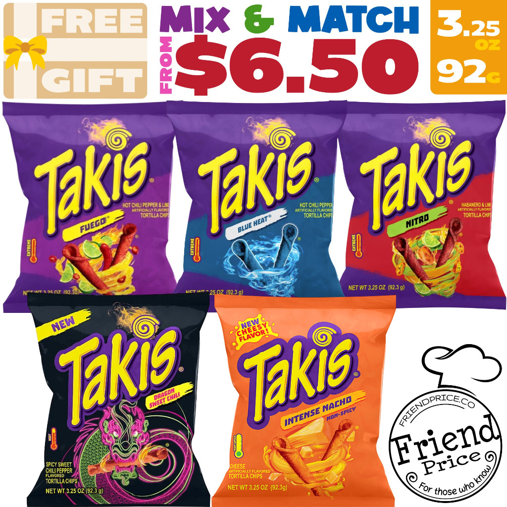 [SG Stock]Takis Fuego/ Blue Heat/ Nitro/ Dragon/ Intense Nacho (Cheese ...