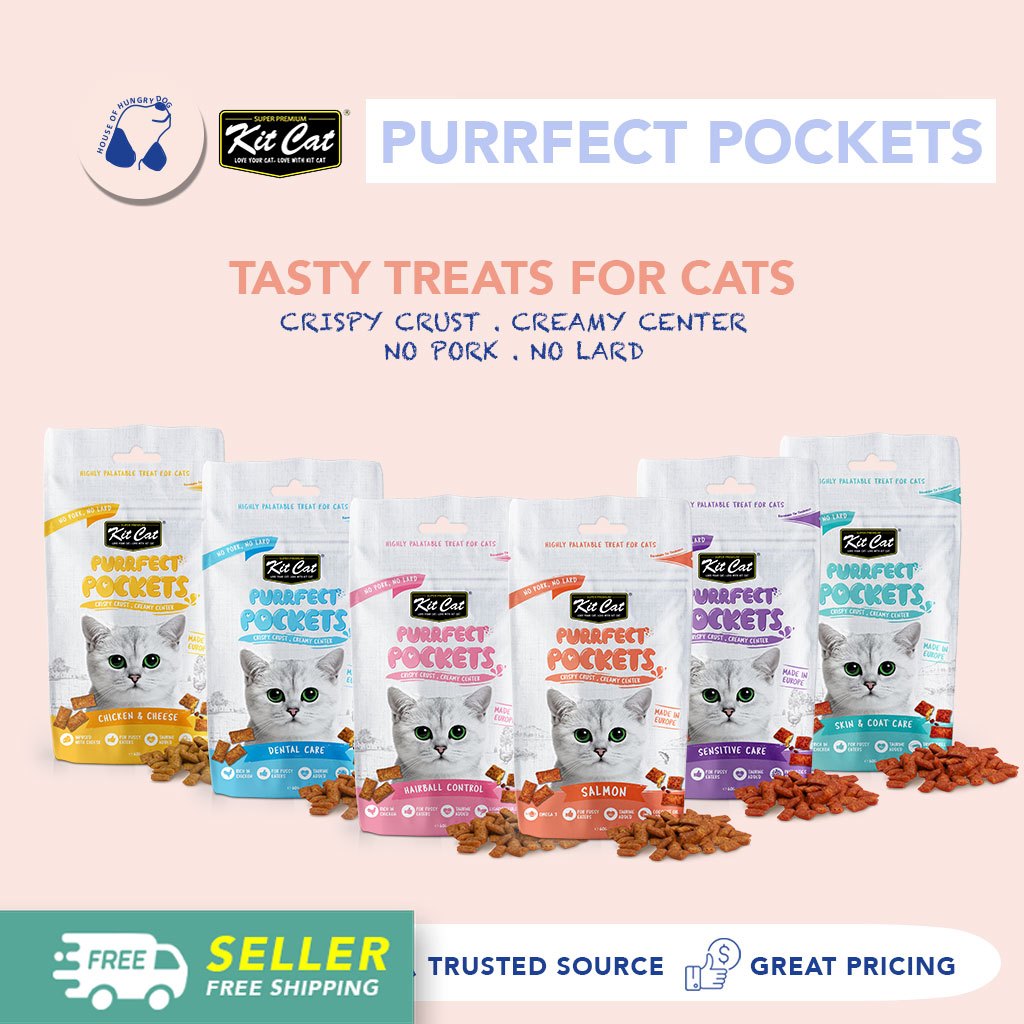 Kit Cat Purrfect Pocket Cat Treats 60g | Shopee Singapore