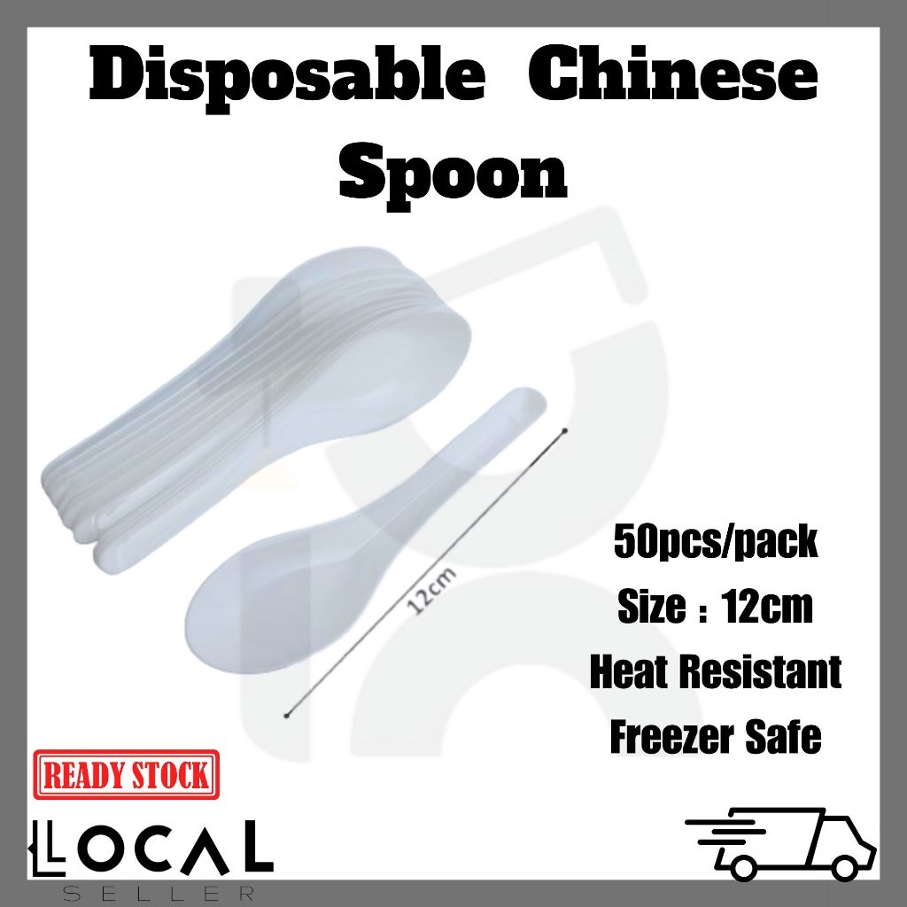 [SG Ready Stock][2 Packs] Disposable Chinese Spoon | Soup Spoon ...