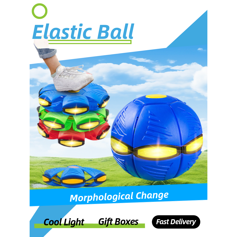 [WeFun] Frisbee Ball Magic Flying Saucer Ball with 3 LED Light Outdoor ...