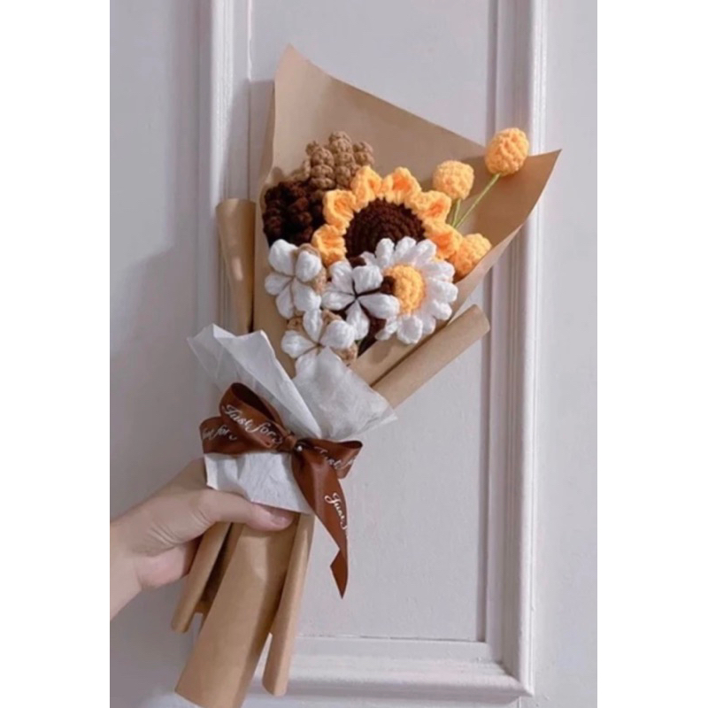 {SG}crochet cotton flower bouquet for graduation /birthday/ Teacher’s ...