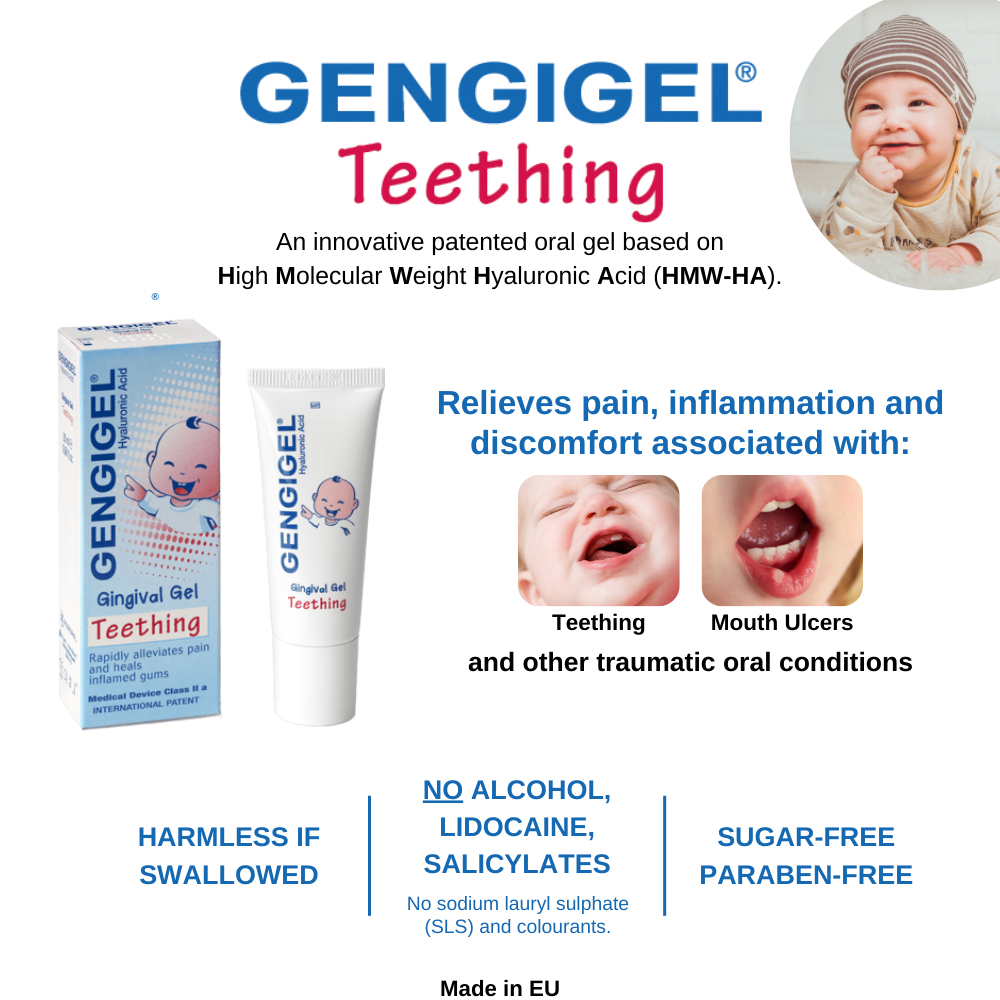 GENGIGEL Teething Gel 20mL - relieves discomfort from teething and ...