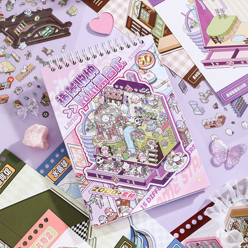 [KW] 15 Best-Selling Scene Stickers Collection – Scene Sticker Book ...