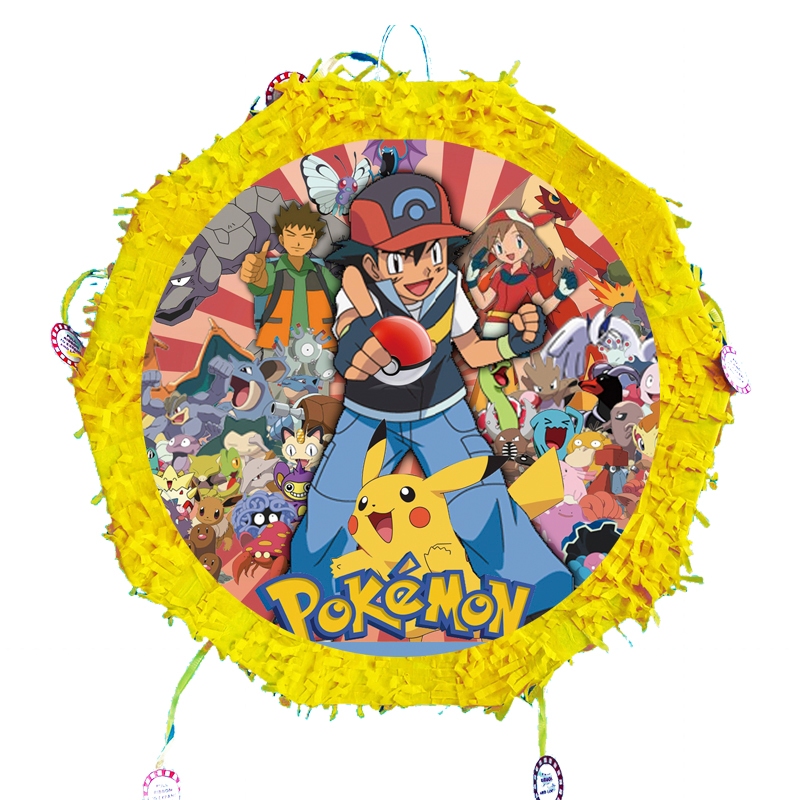 Huge Rounded Pokemon Pinata (40cm x 40cm x 9cm) (Comes With Free Stick ...