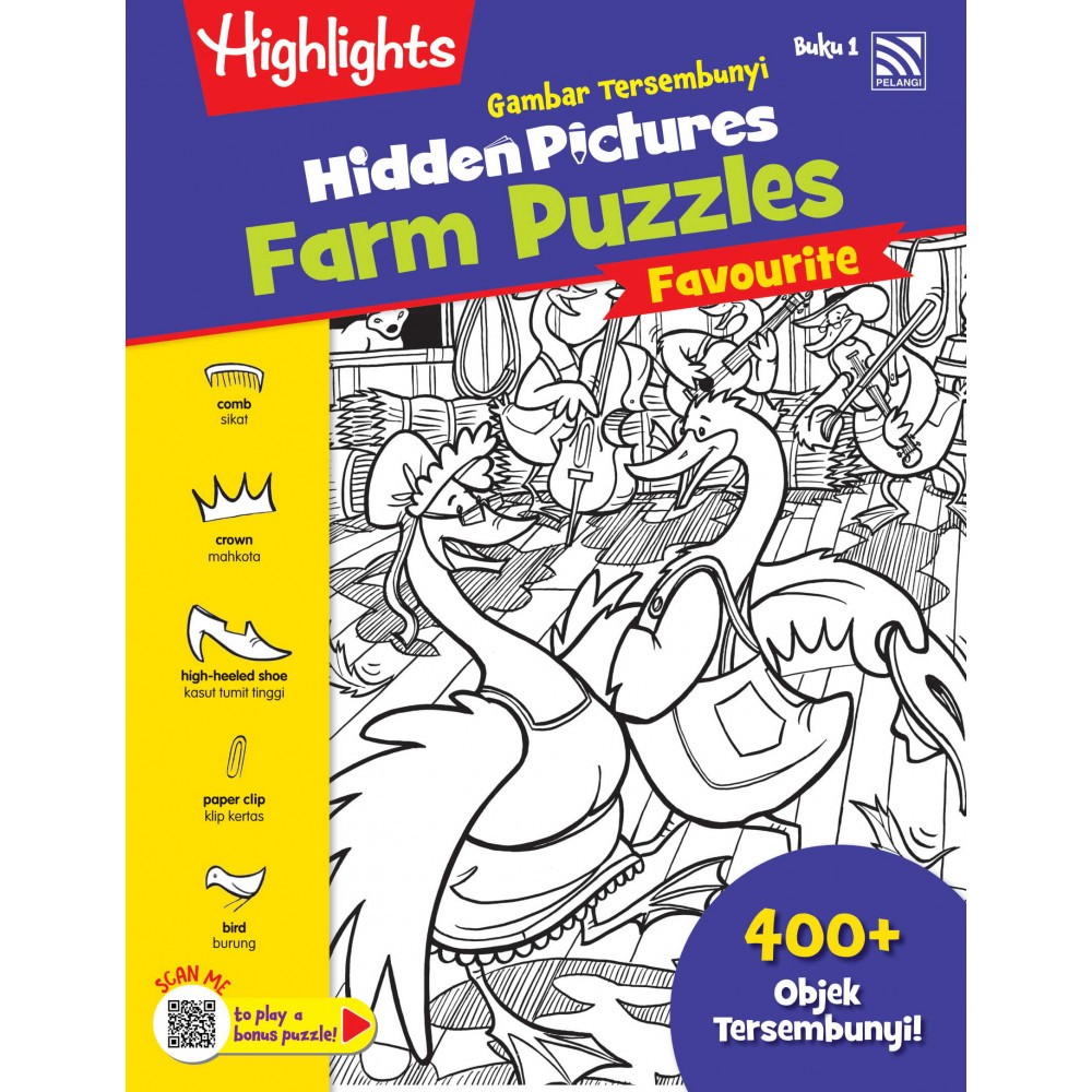 Highlights Hidden Pictures: Farm Puzzles Gambar Tersembunyi (English ...