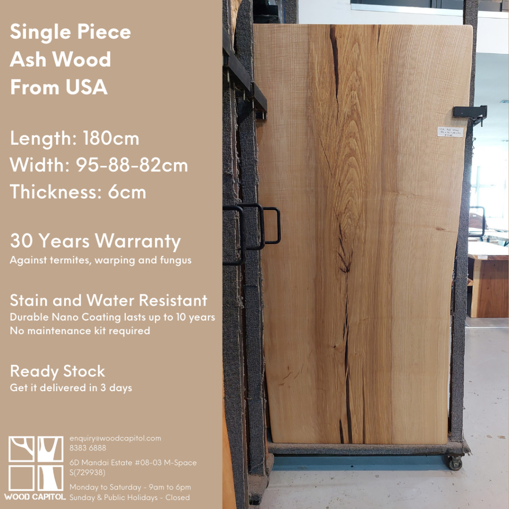 Wood Capitol Ash Wood | USA | Live Edge Dining Table and Computer Desk ...