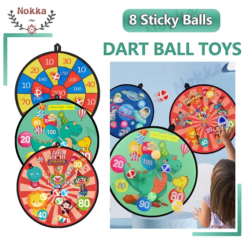 【SG】Kids Dart Ball Toys Sticky Ball Throwing Board Parent-Child ...
