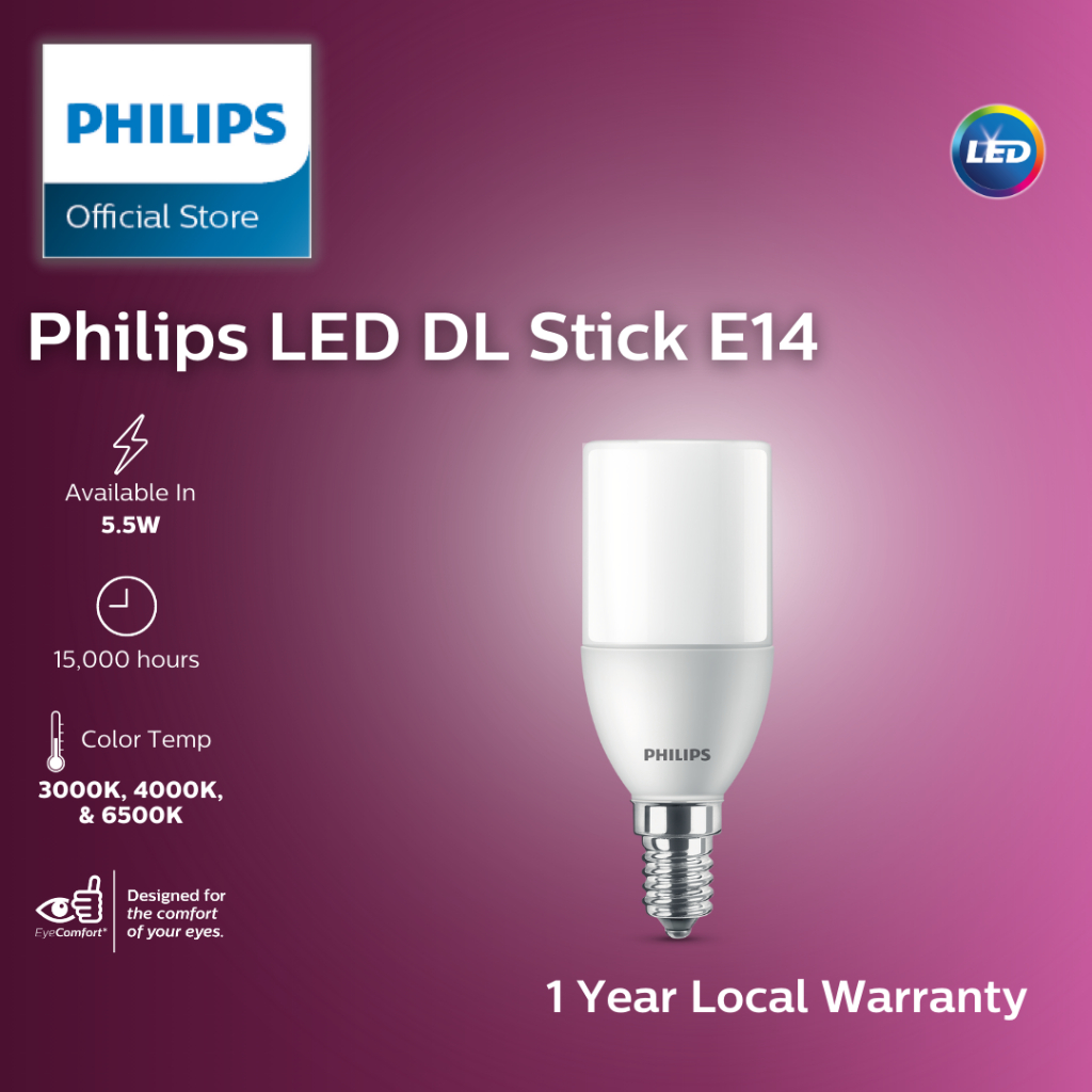 Philips Lighting LED DL Stick E14 Base with EyeComfort Technology ...
