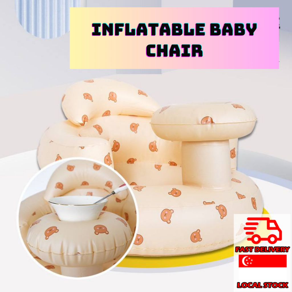 🇸🇬SG Ready Stock🇸🇬 Inflatable Baby Training Soft Cushion Seat Chair ...