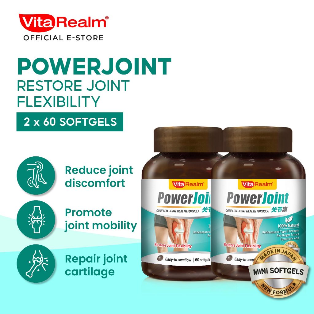[Bundle of 2] VitaRealm PowerJoint 60s (Mini Softgel) l Rebuild ...