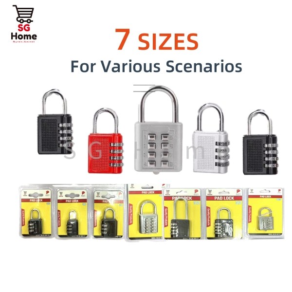 Padlock Number Lock Rust Resistant Resettable Combination Padlock ...