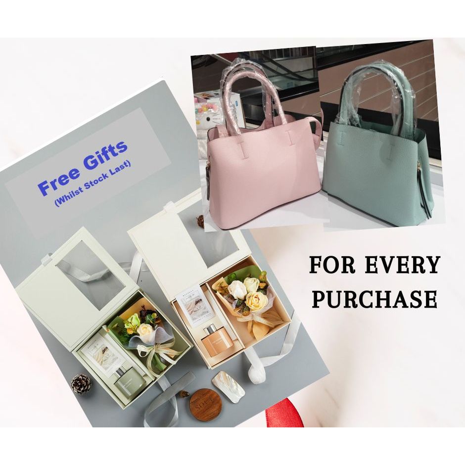 Cowhide Leather Elegant Ladies Handbag+Aromatherapy with Free Flowers ...