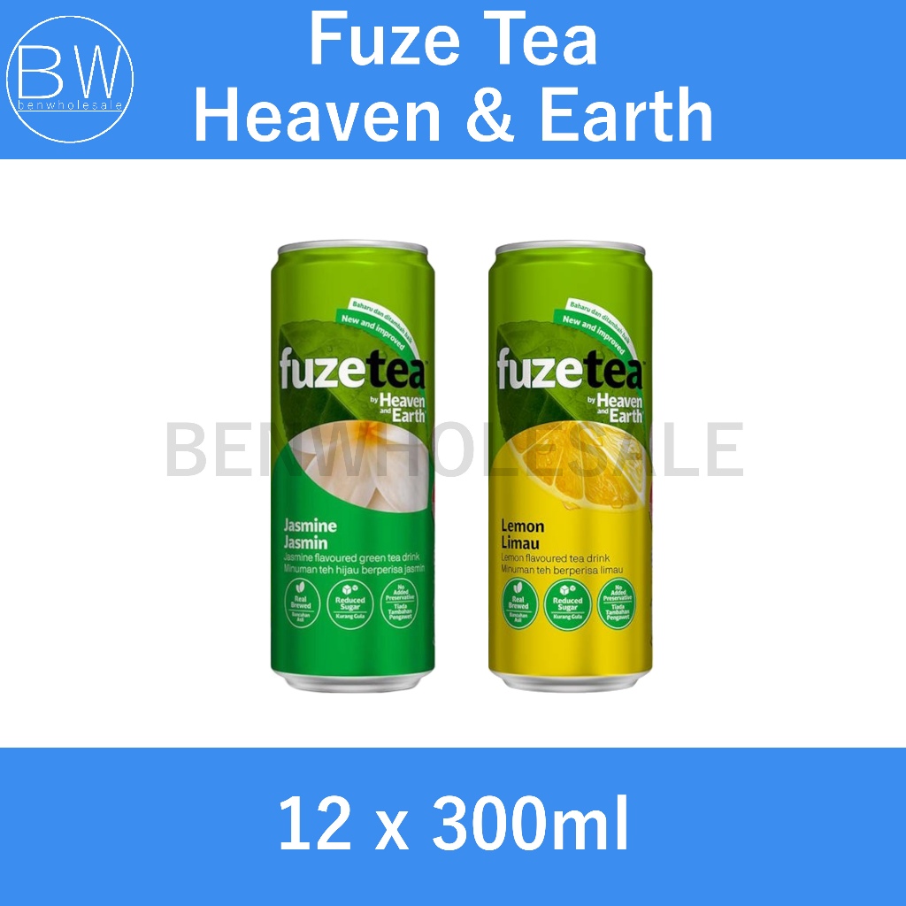 Assorted Fuze Tea by Heaven & Earth Tea (12 x 300ml) | Shopee Singapore