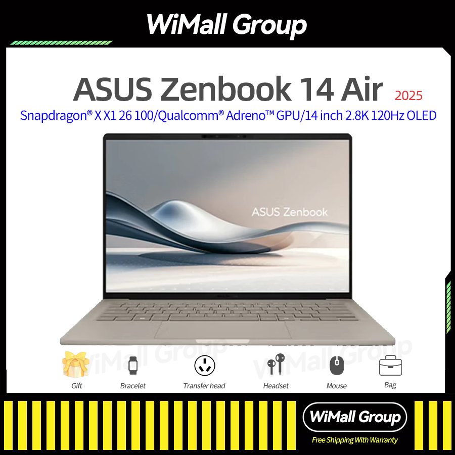 2025 ASUS Zenbook 14 Air/ASUS Zenbook A14 Snapdragon X X1 26 100/14 ...