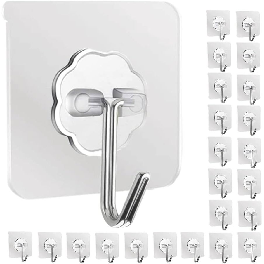 30 Wall hooks for the price of $10 Adhesive hook Peel and Paste ...