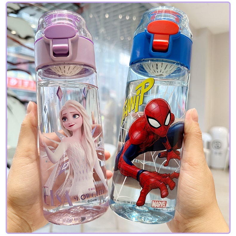 Disney 550ml Spiderman Ironman Elsa Mickey Alien Lotso Buzz Lightyear ...