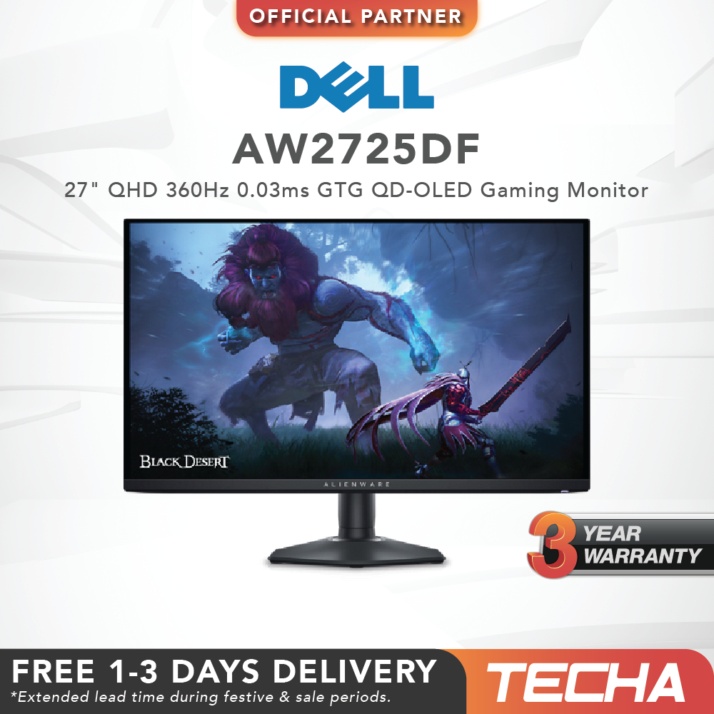 [FAST SHIP] Dell AW2725DF | 27" QHD | 360Hz | 0.03 ms GTG | QD-OLED ...