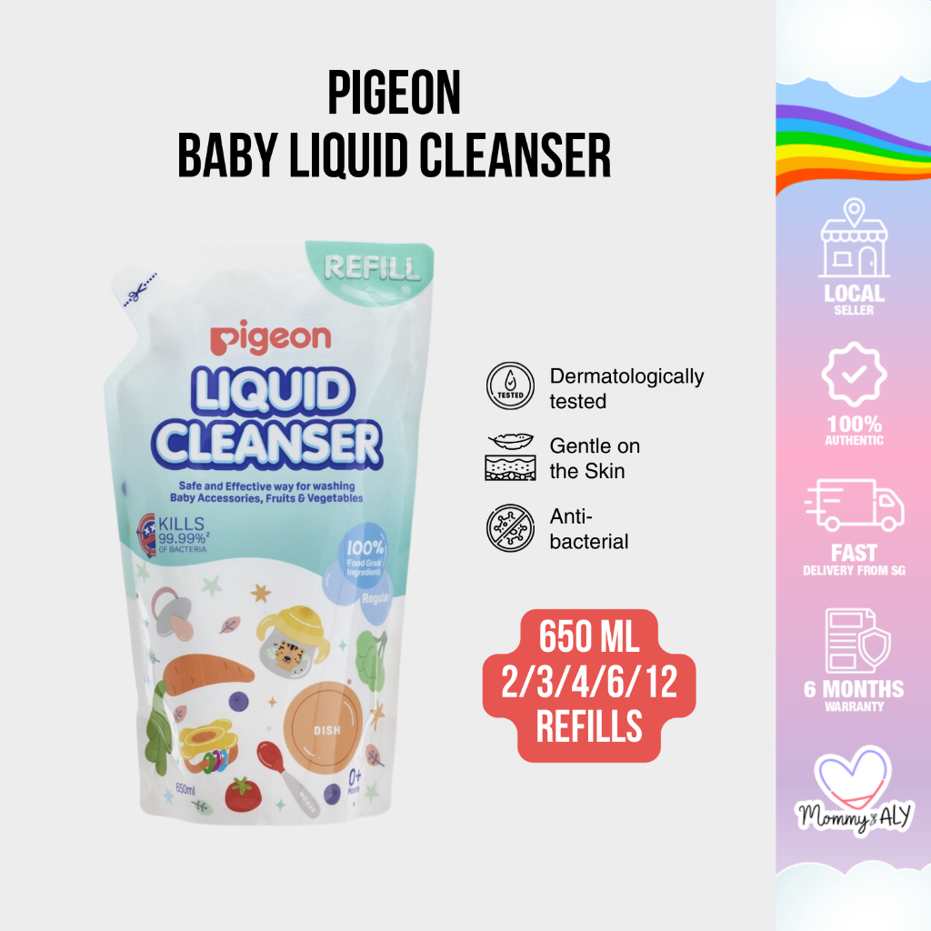 Pigeon Liquid Cleanser 600ml-700ml - Baby Safe, Hygienic Formula ...