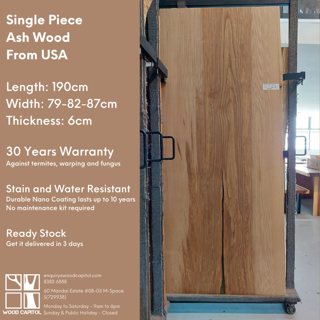 Wood Capitol Ash Wood | USA | Live Edge Dining Table and Computer Desk ...