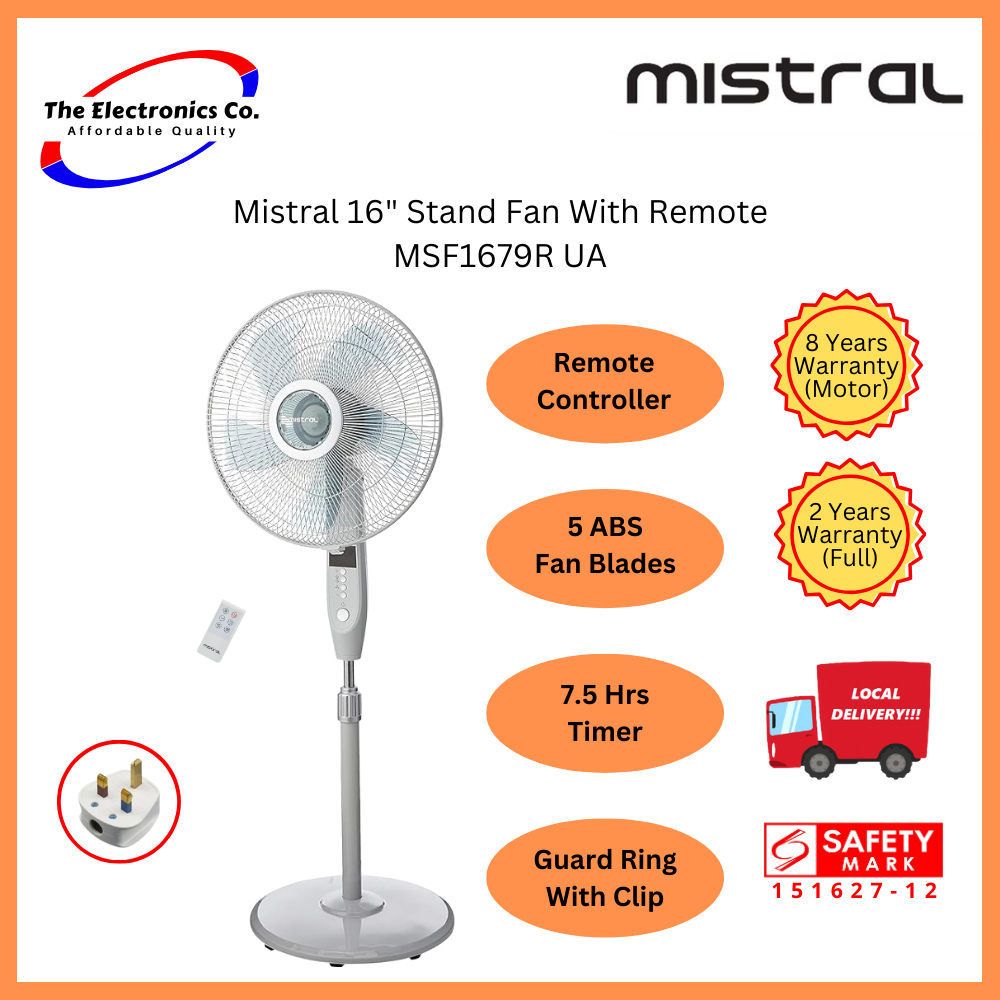 Mistral 16" Stand Fan With Remote MSF1679R UA | Shopee Singapore