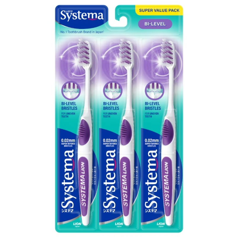 Systema Supervalue Pack Toothbrush (Pack of 2s / 3s) | Shopee Singapore